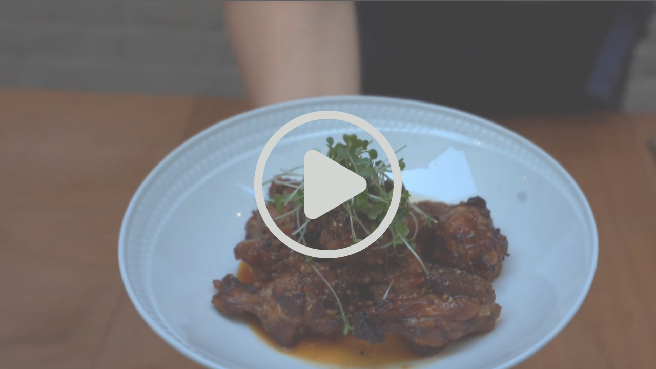 Plating Sticky Chicken Wings